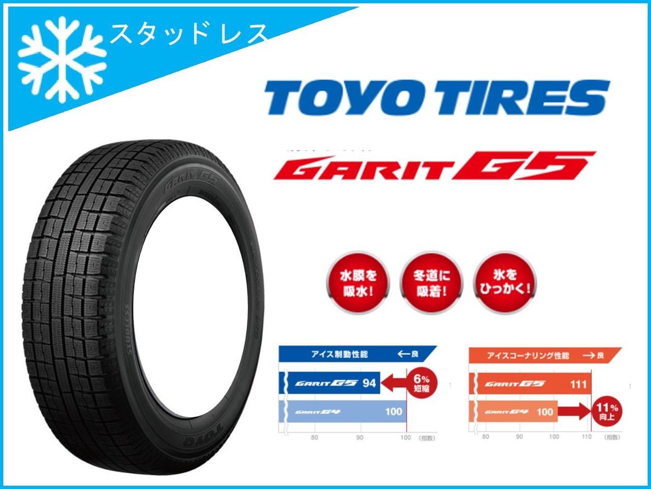 [スタッドレス] TOYO(トーヨー) GARIT(ガリット) G5 205/60R16 92Q [17250566] | カー用品 スタッドレスタイヤ 16インチスタッドレスタイヤを通販で ...