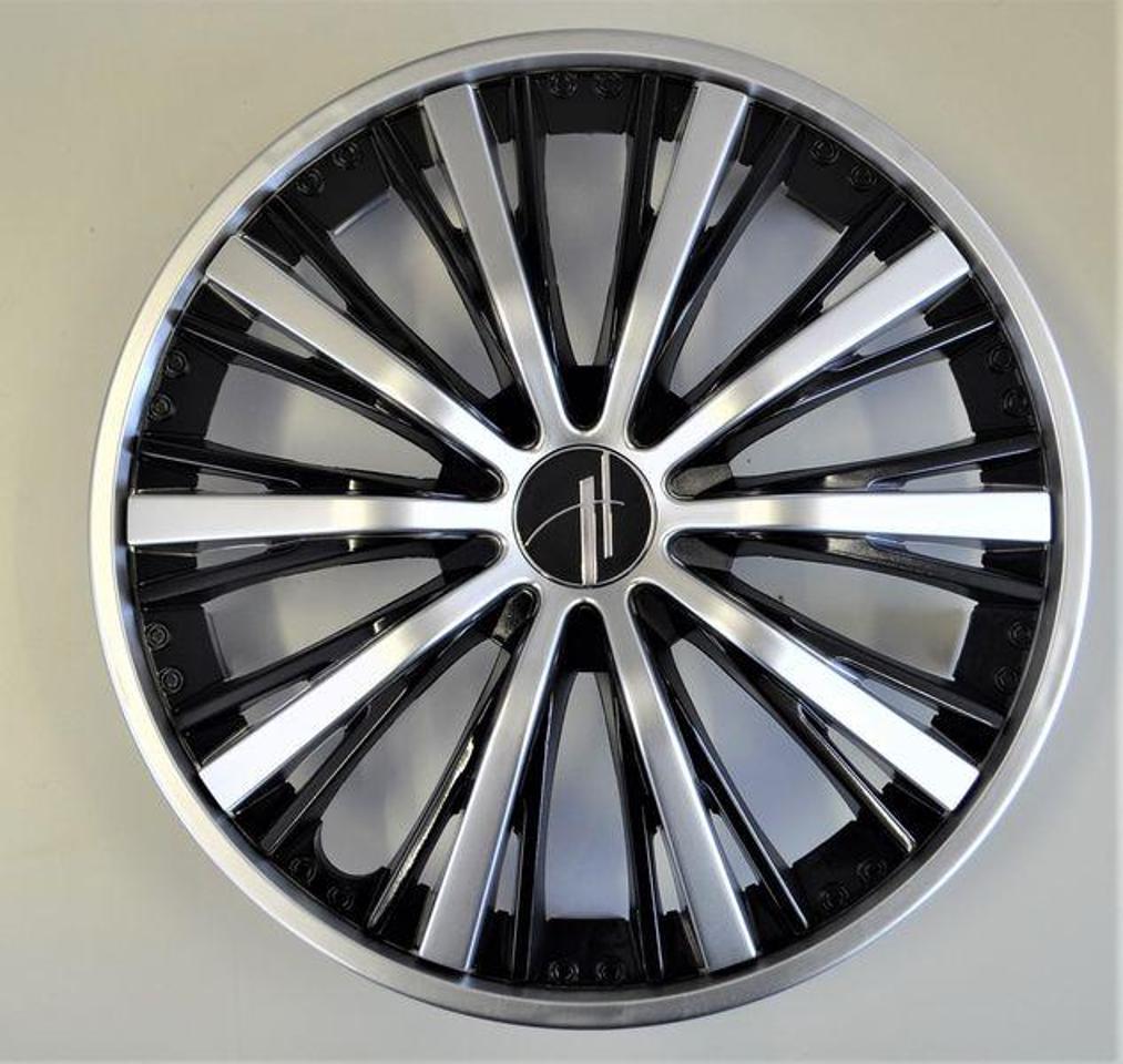 ARCHILL CAWM1-1SL-12 ARC・EVO ホイールカバーブラッシュタイプ ブラック/シルバー 12インチ 4枚セット イタリア ...