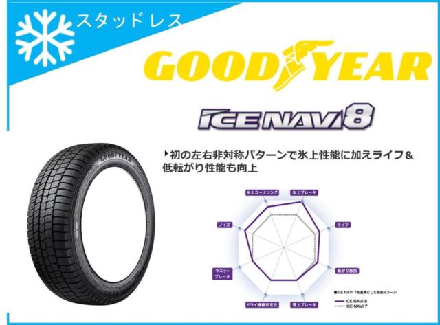 [スタッドレス]GOODYEAR ICE NAVI 8 175/65R15 84Q | 新品 | アップガレージ 柏沼南店 | カー用品 スタッドレスタイヤ 15インチスタッドレスタイヤを通販 ...
