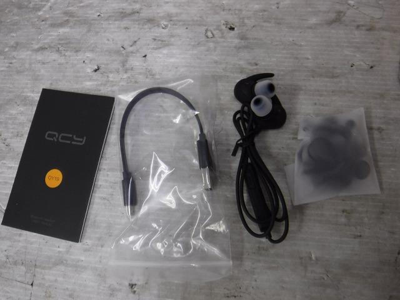 QCY QY19 Bluetooth4.1 ワイヤレスイヤホン 黒 ハンズフリー マイク内蔵 通話 スポーツイヤホン 防滴 技適認証済 日本正規代理店 APT-X CSR 8645 | カー ...