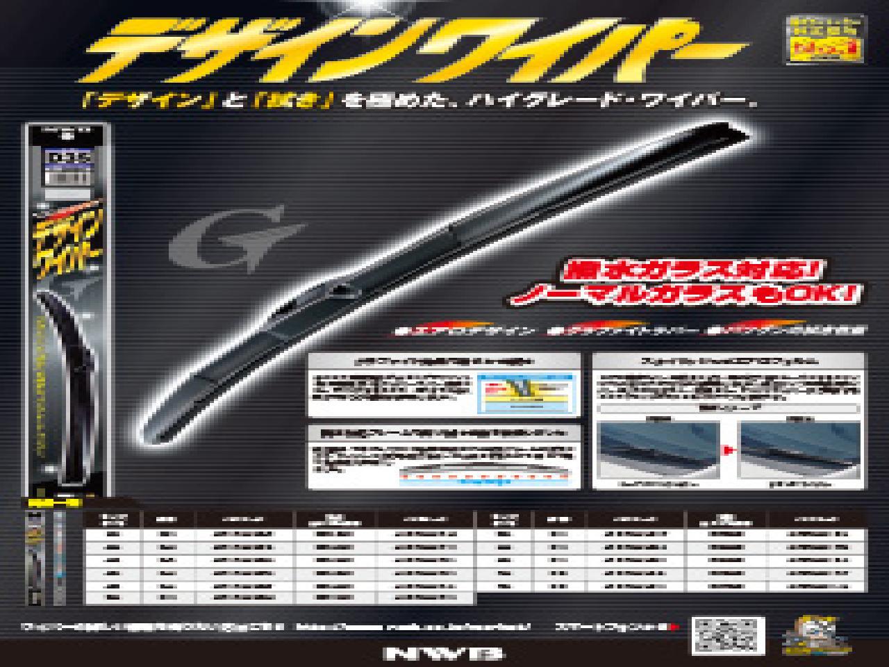 \1,790- NWB デザインワイパー 【D40】 | 新品 | アップガレージ 金沢店 | カー用品 メンテナンス ワイパーを通販で購入する | 中古カー＆バイク用品の販売ならアップガレージ