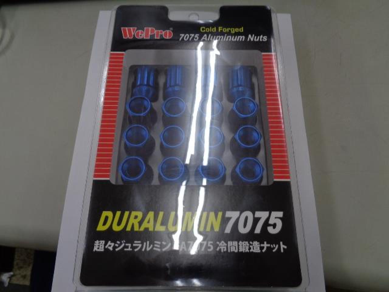 WEPRO 超々ジュラルミン A7075 冷間鍛造ナット&ロック ブルー M12xP1.25 19mm 貫通 | カー用品 タイヤホイール関連 取付ナットを通販で購入する | 中古カー＆バイク ...