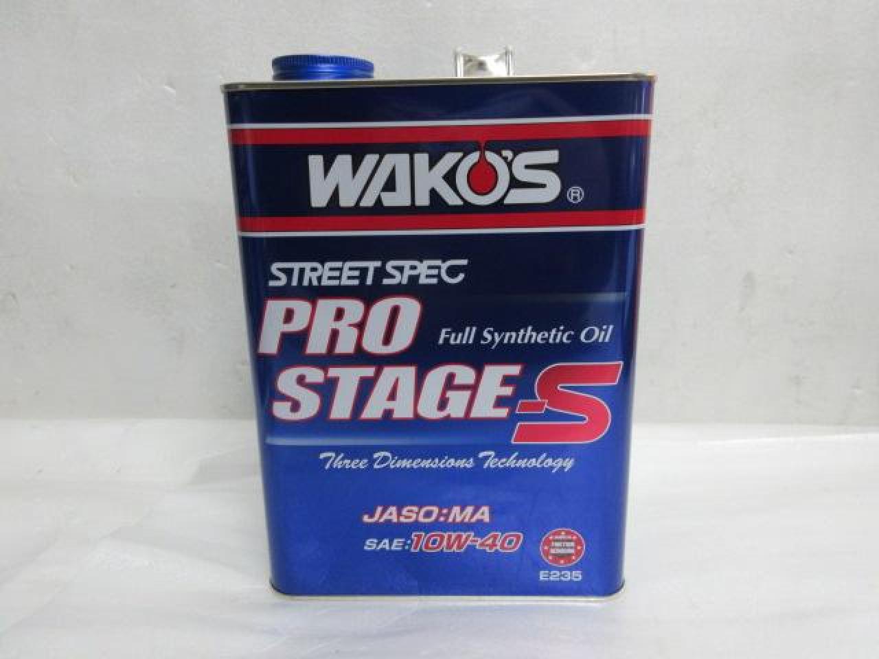 WAKOS E235 Pro-S 40 プロステージ S 10W-40 4L | 新品 | アップガレージ 新潟長岡店 | カー用品 ケミカル用品 オイル(各種)を通販で購入する | 中古カー ...