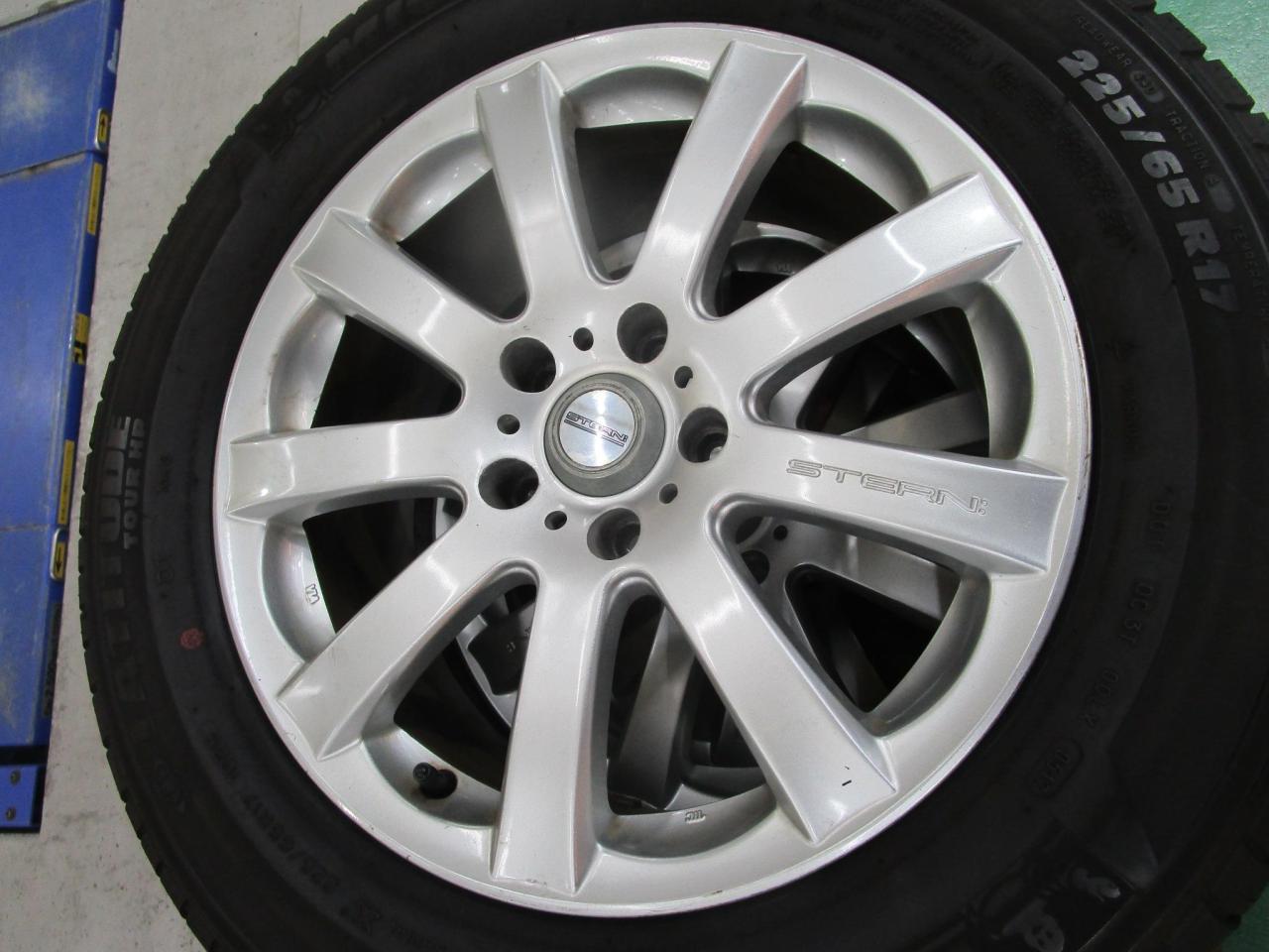 STERNI 9本スポーク + MICHELIN(ミシュラン) LATITUDE TOUR HP | カー用品 タイヤホイールセット 17 ...