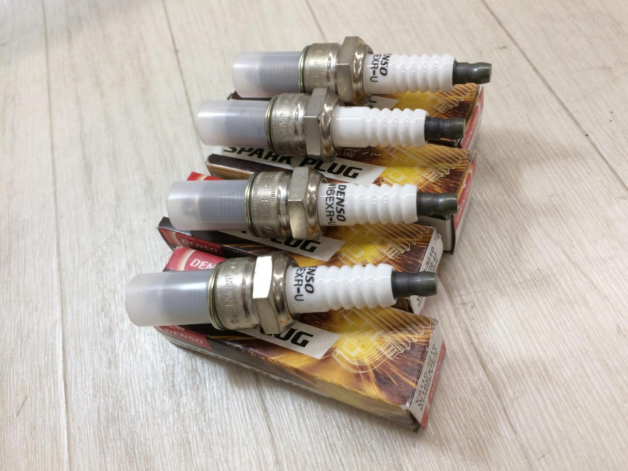 DENSO スパークプラグ W16EXR-U 4本セット ランドクルーザー/ハイラックス/ライトエース等 | カー用品 その他(カスタム ...