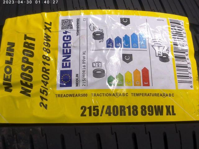 NEOLIN NEO SPORT 215/40-18 未使用 4本セット | カー用品 タイヤ 18インチタイヤを通販で購入する | 中古カー ...