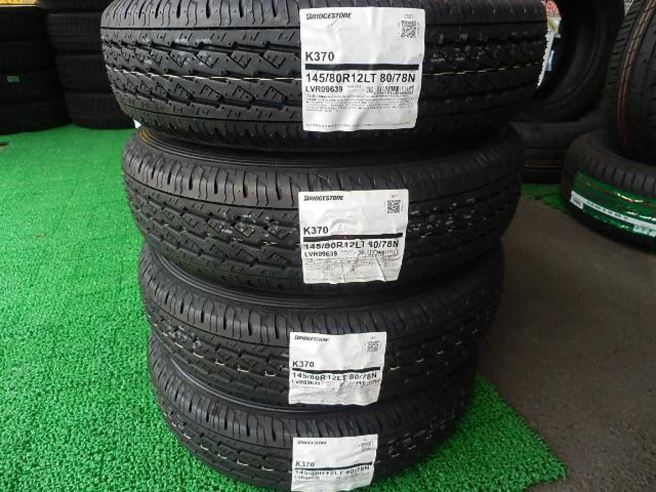 BRIDGESTONE(ブリヂストン) K370 145/80R12 LT 80/78N | カー用品 タイヤ 12インチタイヤを通販で購入する | 中古カー＆バイク用品の販売ならアップガレージ