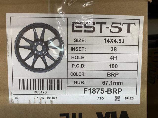 ESTROSA EST-5T | 新品 | アップガレージ 富山店 | カー用品 アルミホイール 14インチホイールを通販で購入する | 中古カー＆バイク用品の販売ならアップガレージ