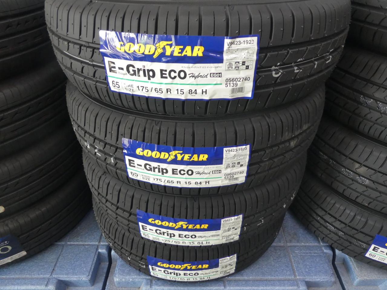 GOODYEAR EfficientGrip ECO EG01 175/65R15 ’22年製造 新品 4本セット | カー用品 タイヤ 15 ...