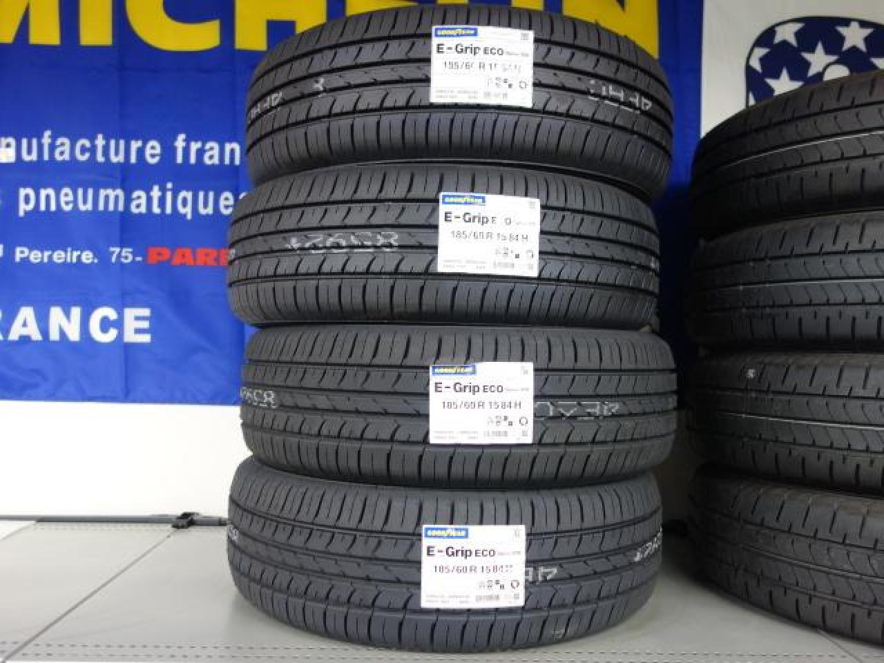GOODYEAR EfficientGrip ECO EG01 185/60R15 24年製 新品 4本セット | カー用品 タイヤ 15インチタイヤを通販で購入する | 中古カー＆バイク用品 ...