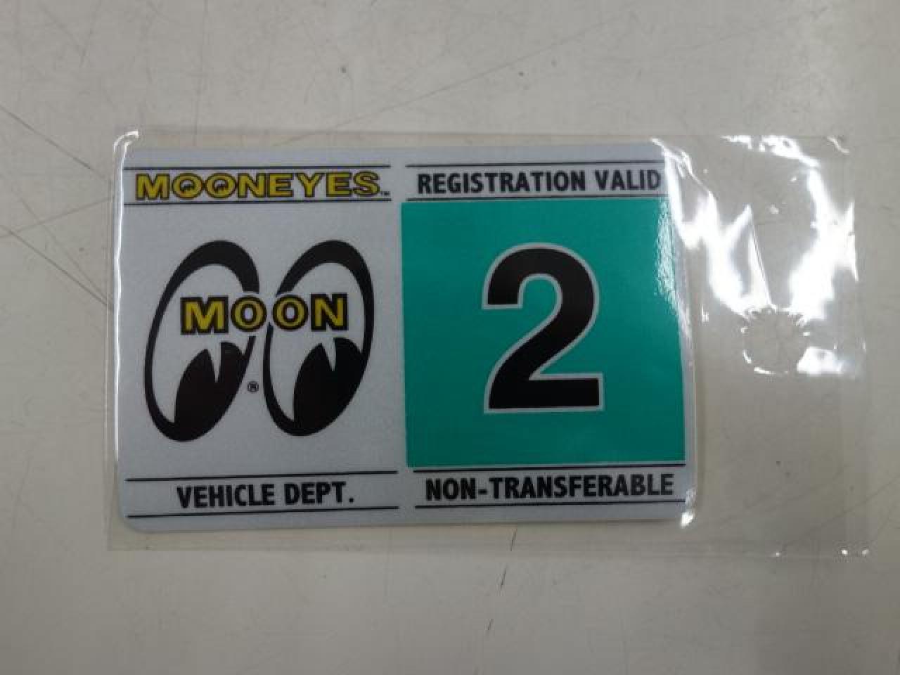 【DM212-02】MOON Registration Sticker FEB | カー用品 アクセサリーの通販 | アップガレージ 中古カー ...