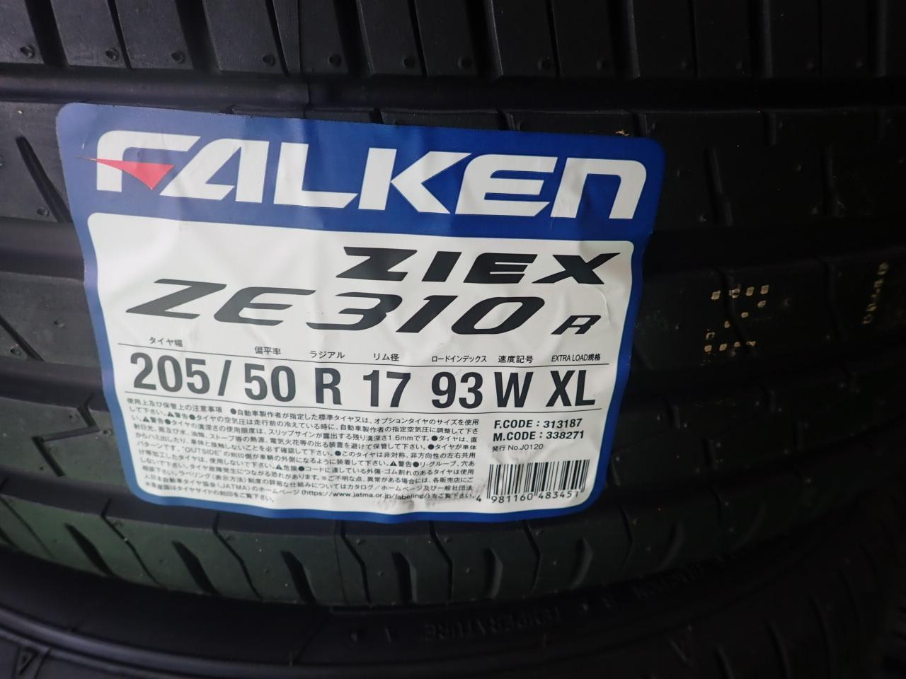 FALKEN ZIEX ZE310R エコラン 205/50R17 24年製 新品4本セット | カー用品 タイヤ 17インチタイヤを通販で ...