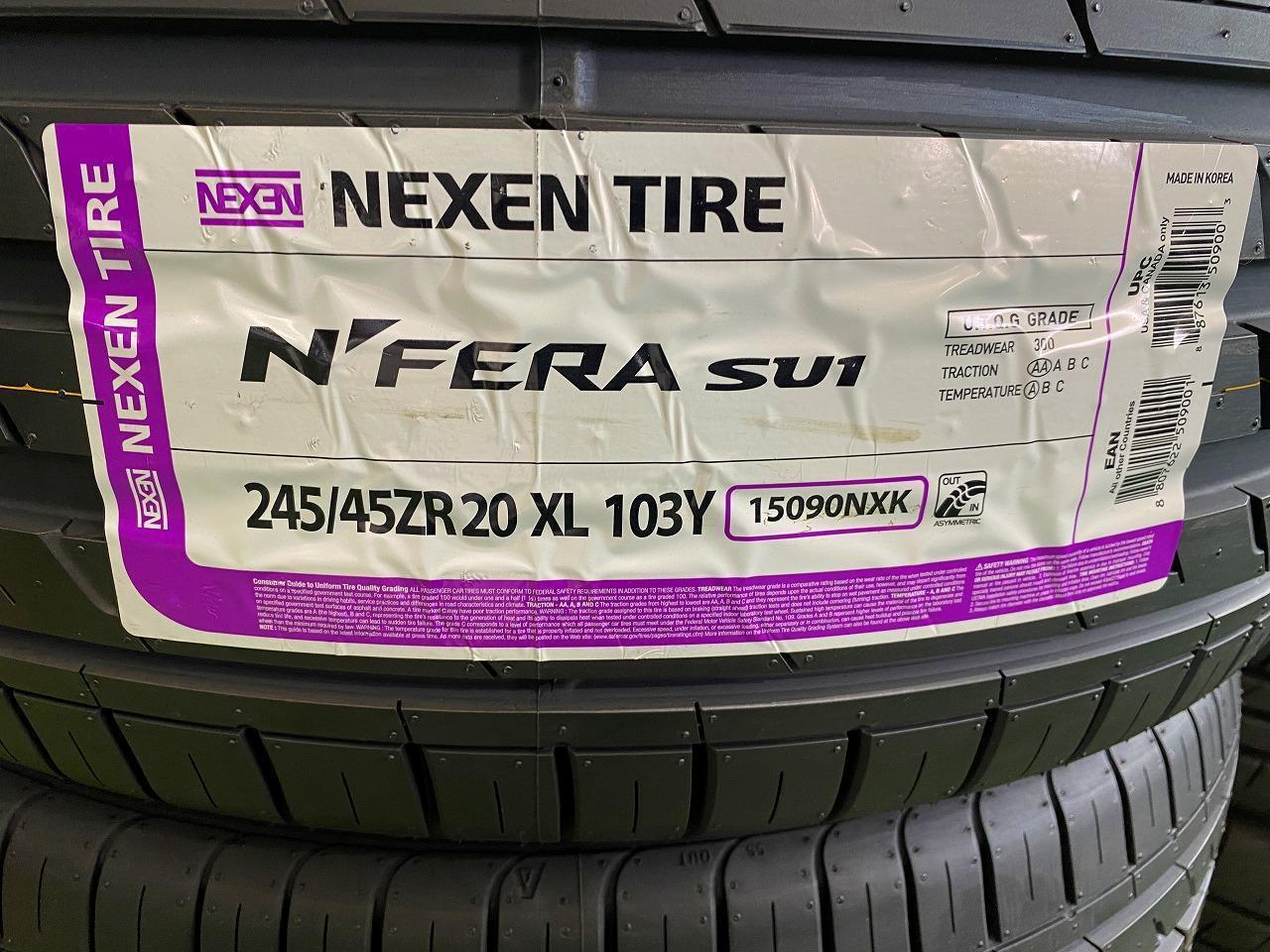 NEXEN(ネクセン)N’FERA SU1 245/45R20 XL 2023年製 4本 | カー用品 タイヤ 20インチタイヤを通販で購入する | 中古カー＆バイク用品の販売ならアップガレージ