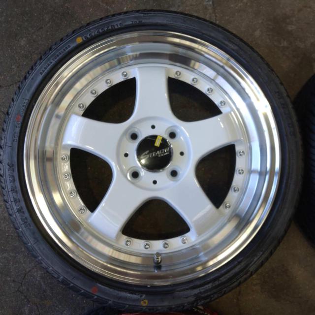 STEALTH Racing K35 WH/P + MAYRUN MRK06 | 新品 | アップガレージ 福岡新宮店 | カー用品 タイヤ ...