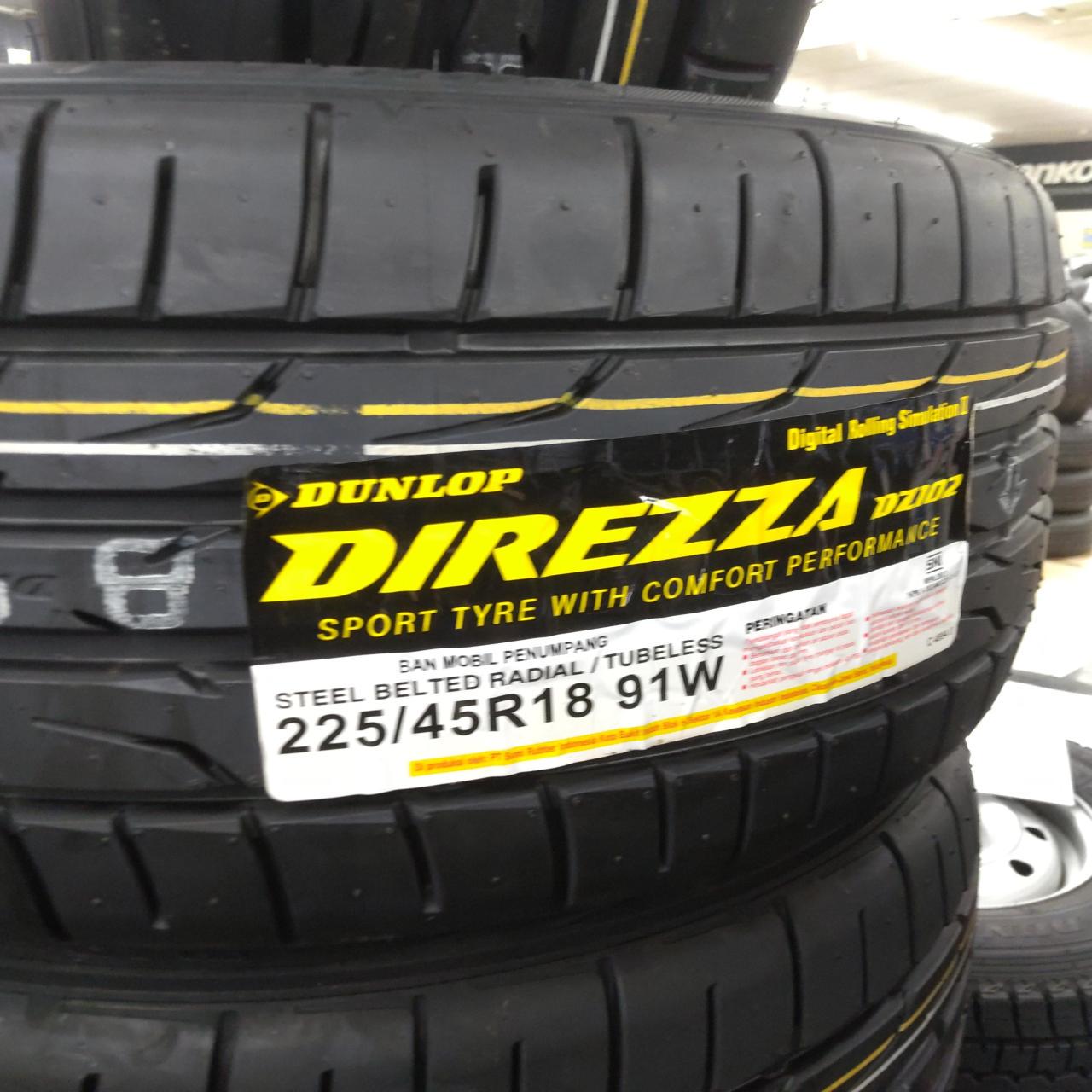 DUNLOP DIREZZA DZ102 225/45R18 | カー用品 タイヤ 18インチタイヤを通販で購入する | 中古カー＆バイク用品の販売ならアップガレージ