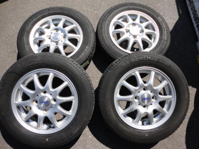 JAPAN SANYO(ジャパン三陽) ZACK(ザック) JP-102 (4HOLE) + SEIBERLING SL101 | カー用品 タイヤホイールセット 13インチタイヤホイール ...