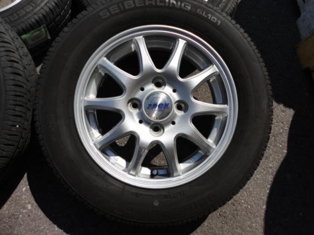 JAPAN SANYO(ジャパン三陽) ZACK(ザック) JP-102 (4HOLE) + SEIBERLING SL101 | カー用品 タイヤホイールセット 13インチタイヤホイール ...