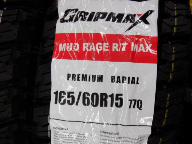GRIP MAX MUD RAGE R/T MAX 165/60R15 | 新品 | アップガレージ 新潟長岡店 | カー用品 タイヤ 15 ...