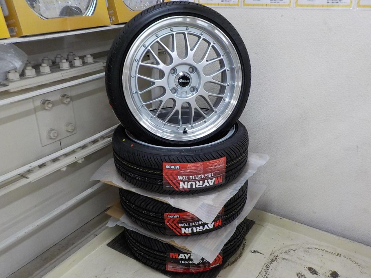 STEALTH Racing ME02 SL/P + 2021 MAYRUN | カー用品 タイヤホイールセット 16インチタイヤホイール ...