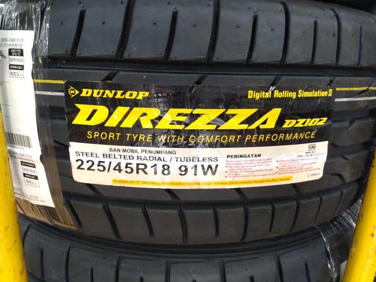 DUNLOP(ダンロップ) DIREZZA DZ102 225/45R18 | 新品 | アップガレージ 福岡飯塚店 | カー用品 タイヤ 18インチタイヤを通販で購入する | 中古カー ...