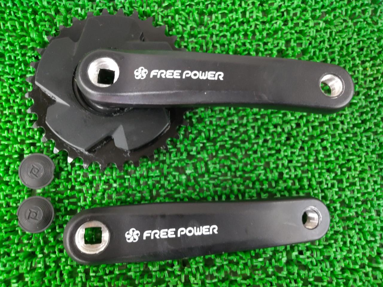 MIRA･CLE LAB FREE POWER FG1 クランクセット 32T クランク長さ:152mm スクエアテーパー ブラック ...