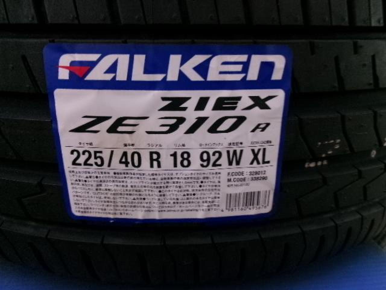FALKEN ZIEX ZE310R 225/40R18 ’24年製 新品4本セット | カー用品 タイヤ 18インチタイヤを通販で購入する | 中古カー＆バイク用品の販売ならアップガレージ