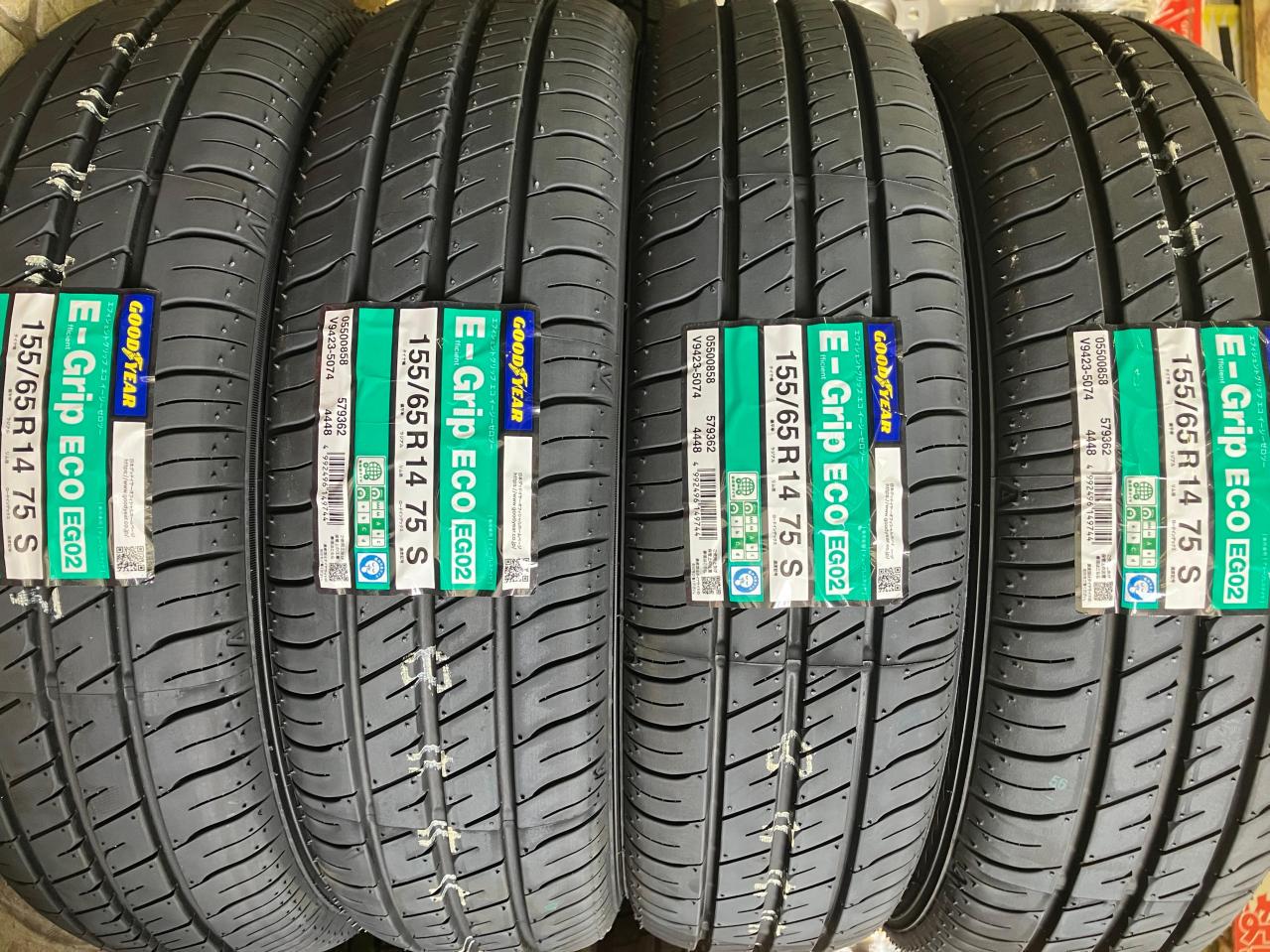 【日本製】GOODYEAR EfficientGrip ECO EG02 155/65R14 4本セット【おすすめ国産エコタイヤ】 | カー用品 タイヤ 14インチタイヤを通販で購入する ...