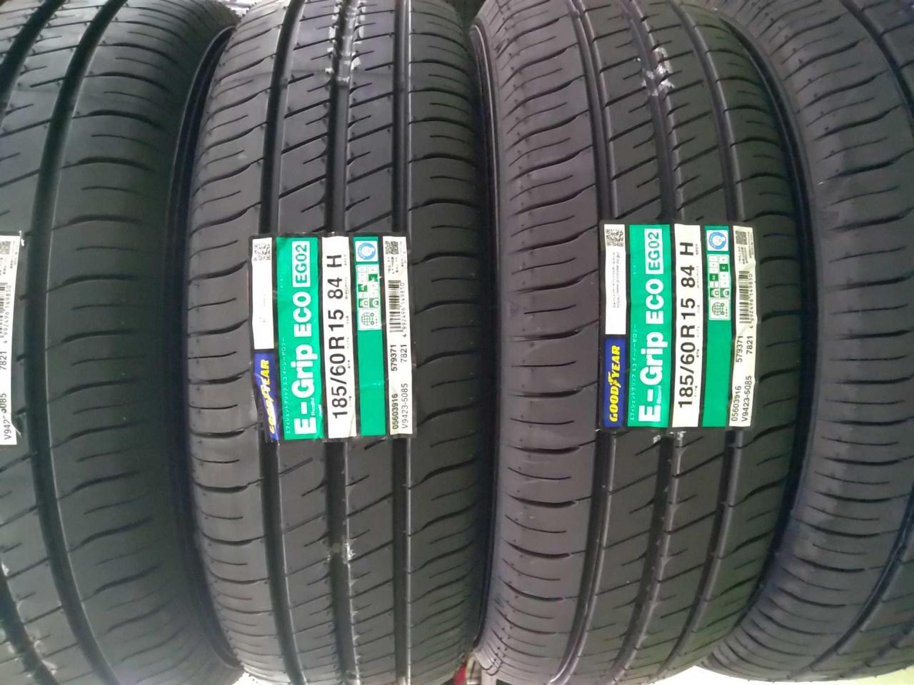 【日本製】GOODYEAR EfficientGrip ECO EG02 185/60R15 4本セット【おすすめ国産エコタイヤ】 | カー用品 タイヤ 15インチタイヤを通販で購入する ...