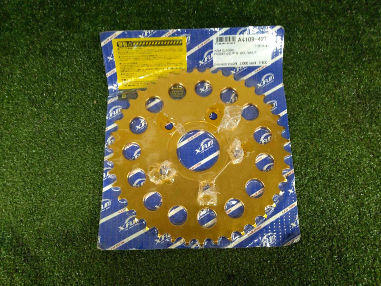 【XAM JAPAN(ザムジャパン)】A4109-42T リア スプロケット RS250(’90-’92) | バイク用品 駆動系 チェーン ...