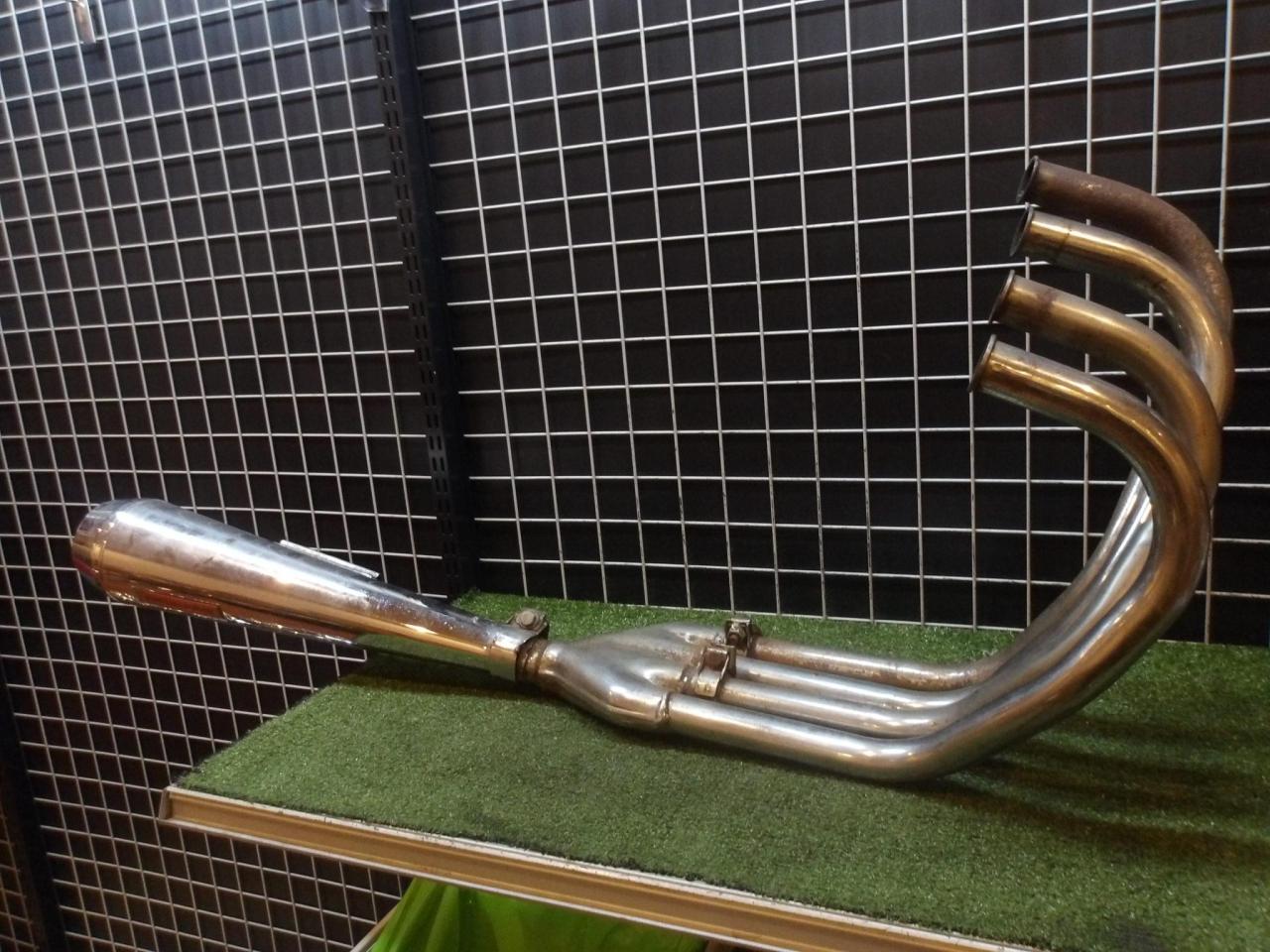 ★DUNSTALL 汎用POWERサイレンサー+HONDA純正エキパイ DREAM CB400Four外し | バイク用品 マフラー フル ...