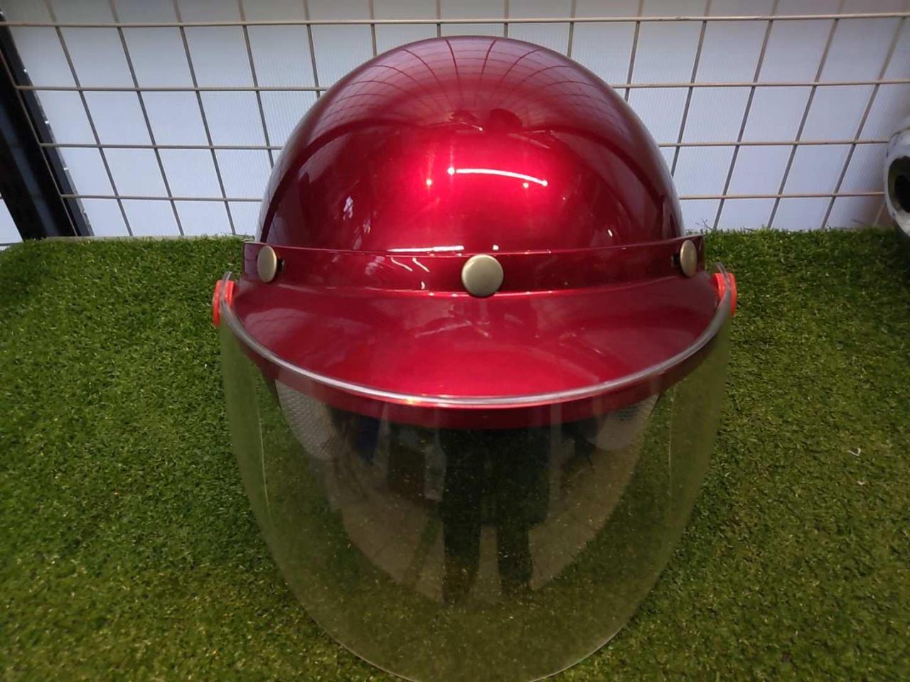 【岡田商事(株)】Ceptoo CSJ-3 ジェットヘルメット サイズ:フリー(57～59cm) レッド 125cc以下用 | バイク用品 ヘルメット ジェットヘルメット(二輪)を通販で購入 ...