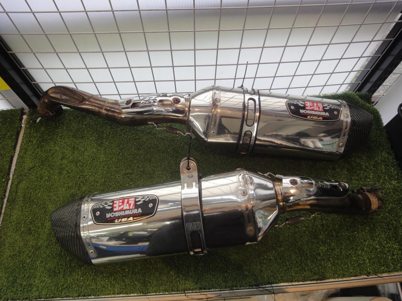 GSX-R1000(2009年)CY111で使用 ヨシムラUSA スリップオンマフラー 2本出し | 中古品 | アップガレージ ライダース ...