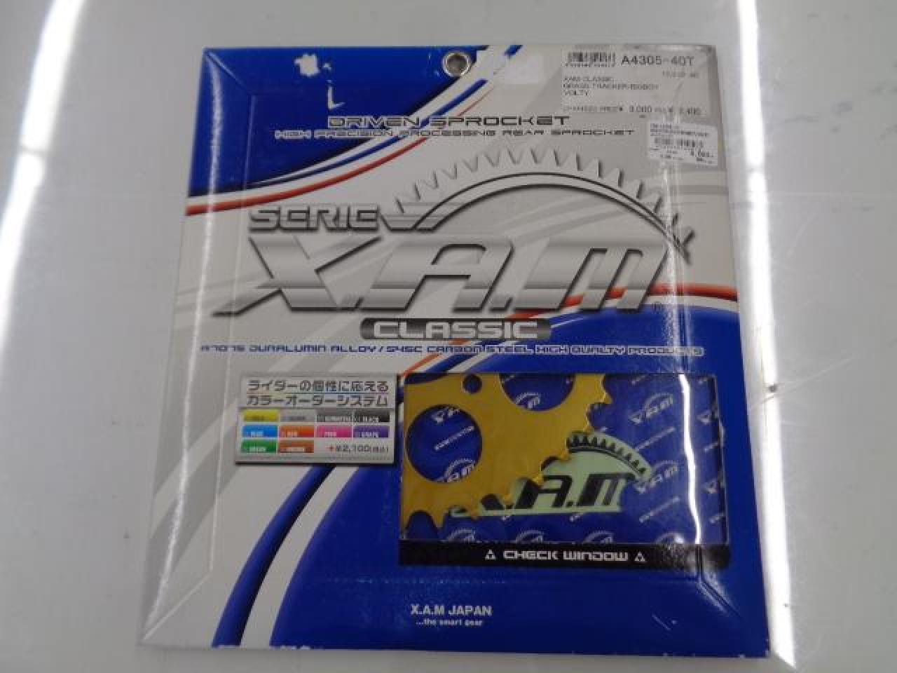 XAM JAPAN(ザムジャパン) A4305-40T CLASSIC(クラシック)スプロケット(ゴールド) 520/40T | バイク用品 ...