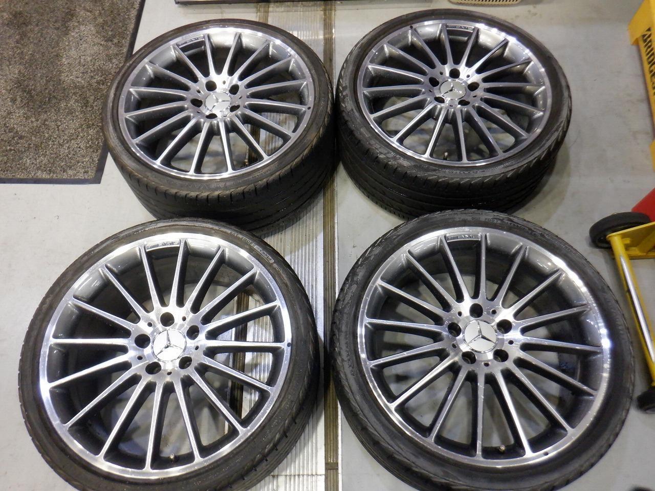 7☆値下げしました!! メルセデスベンツ Cクラス W204/C63 AMG純正 + YOKOHAMA(ヨコハマ) ADVAN SPORT ...