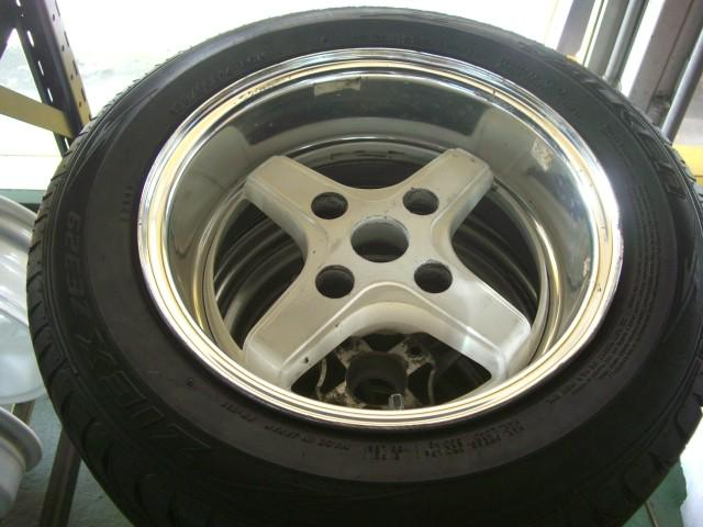 【珍しいホイール入荷しました!! 旧車に!!】リボルバー NCHK グランドクロス + FALKEN ZIEK ZE912+ZE329 ...