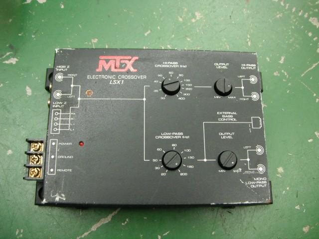 MTX LSX1 ELECTRONIC CROSSOVER クロスオーバー | 中古品 | アップガレージ 大阪門真店 | カー用品 カーAVアクセサリー その他カーAVアクセサリーを通販で ...