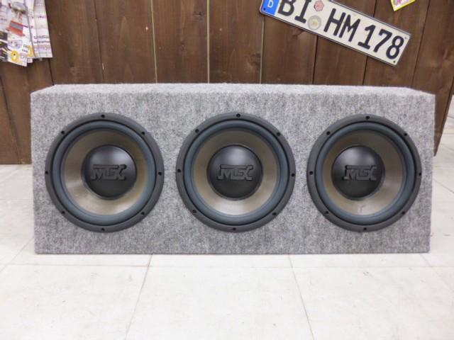 MTX THUNDER 5000 3連サブウーハーBOX付 | カー用品 スピーカー サブウーハースピーカーBOX付を通販で購入する | 中古 ...