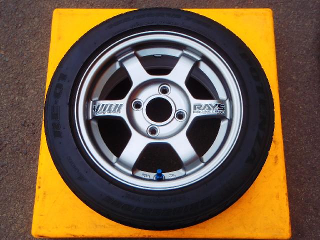 RAYS TE37 + BRIDGESTONE POTENZA RE01 | 中古品 | アップガレージ 大分店 | カー用品 タイヤホイールセット 13インチタイヤホイールセットを通販で購入 ...