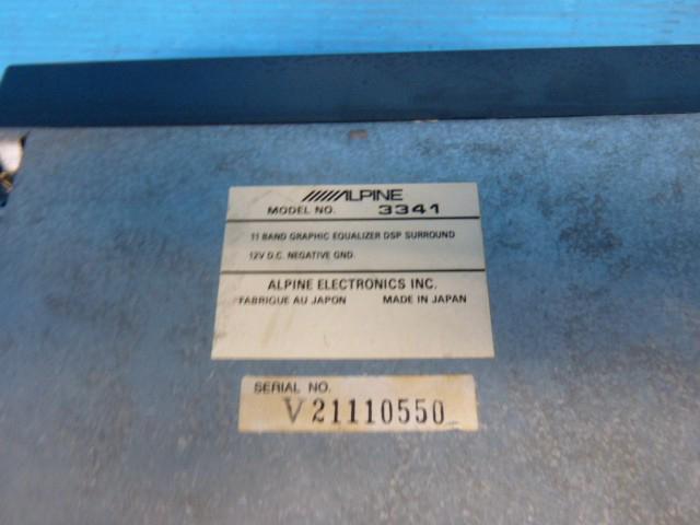 【希少パーツ入荷♪】ALPINE 3341 11バンドイコライザー | カー用品 アンプ イコライザーの通販 | アップガレージ 中古カー＆バイク用品の買取・販売専門店
