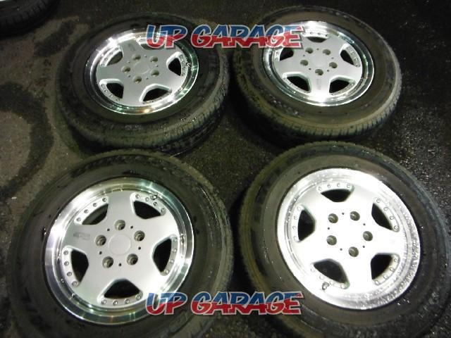 BS CV928(シルバー5本スポーク）+BS DUELER H/L 2006モデル 4本セット | カー用品 タイヤホイールセット 15 ...