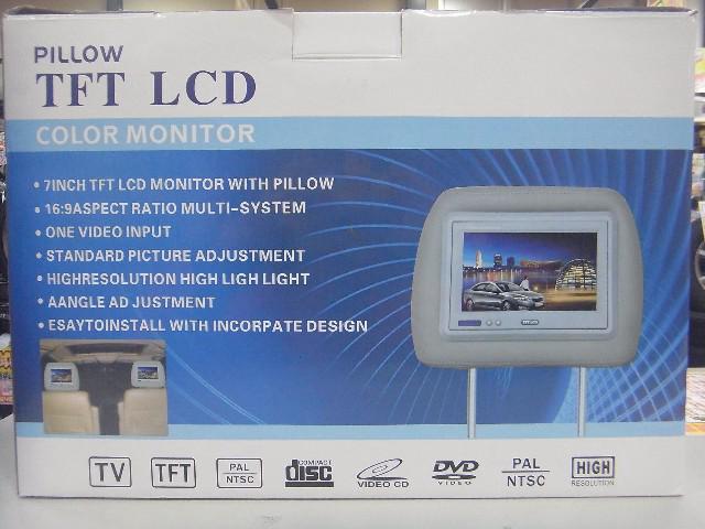【☆後部座席でも映像を楽しめる!!大画面7インチモニター♪☆】PILLOW TFTLCD 7インチヘッドレストモニター | カー用品 モニター・地デジ ヘッドレストモニターを通販で購入する ...