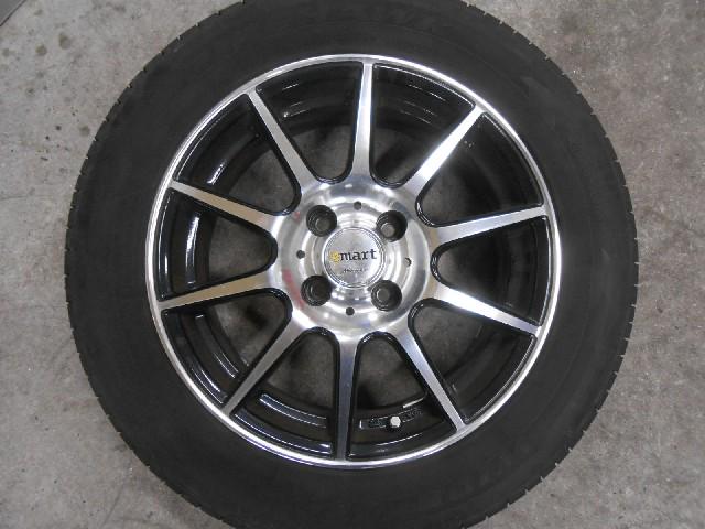 MANARAYSPORT Smart+Firestone WIDE OVAL | カー用品 タイヤホイールセット 15インチタイヤホイール ...