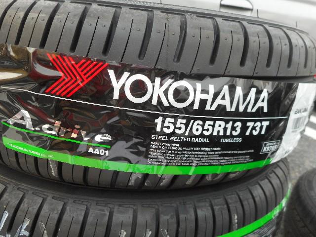 YOKOHAMA A.drive AA01 155/65-13 新品タイヤ4本 | カー用品 タイヤ 13インチタイヤの通販 | アップ ...