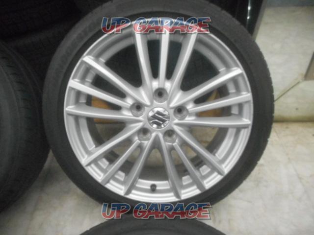 SUZUKI ZC32 スイフトスポーツ 純正ホイール+BRIDGESTONE ECOPIA PZ-X 195/45-17 ★タイヤ交換よりお ...