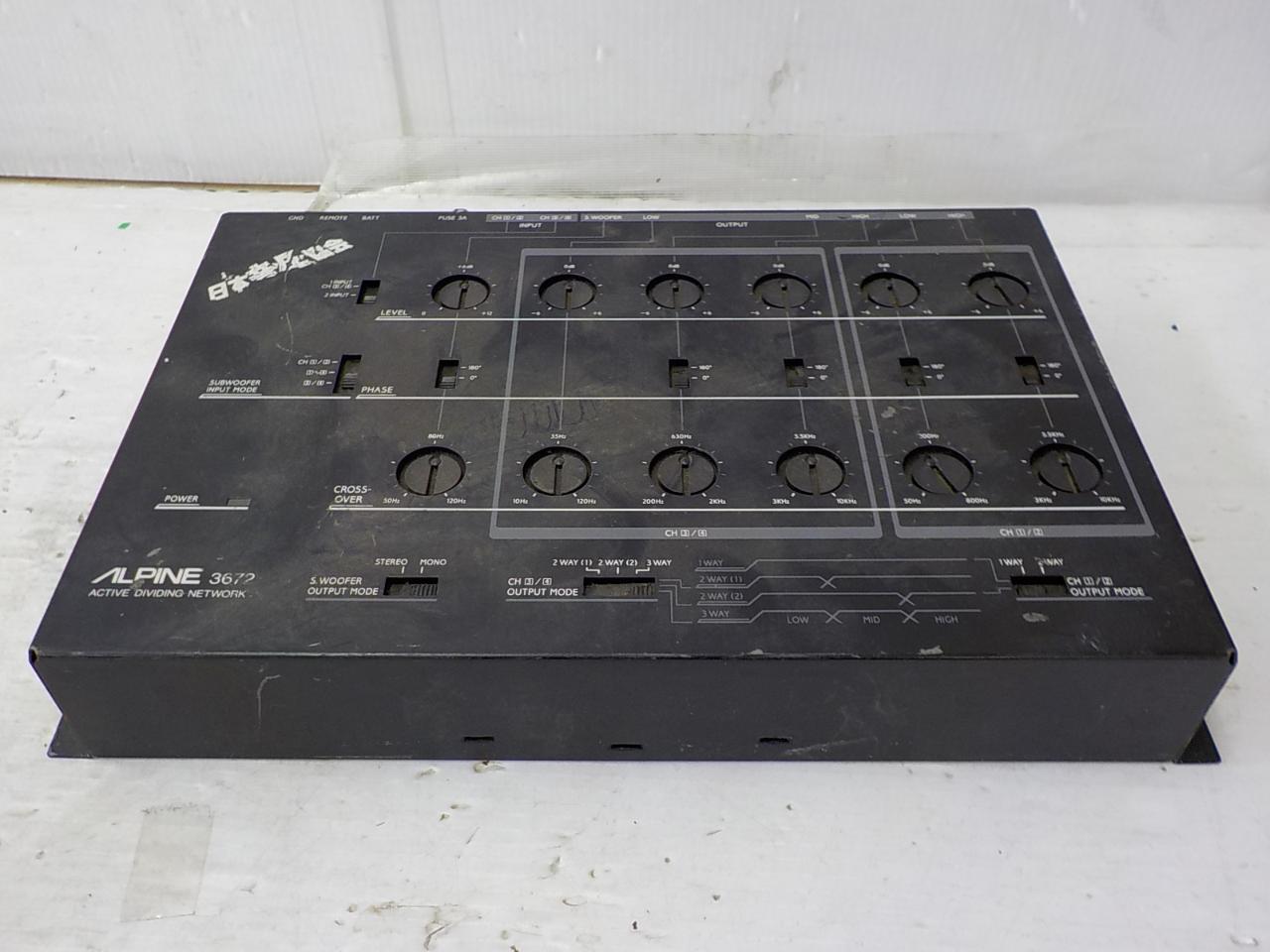 ALPINE 3672 【希少!US アルパイン アクティブネットワーク入荷♪『激熱』】 ’92年モデル ※未チェック | カー用品 カーAV ...