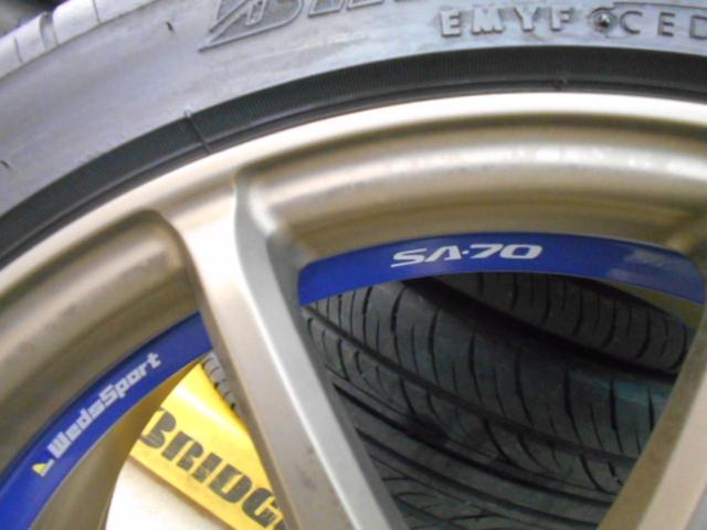 weds(ウェッズ) WedsSport(ウェッズスポーツ) SPORT SA-70 + BRIDGESTONE POTENZA RE-01R | 中古品 | アップガレージ 東村山店 ...