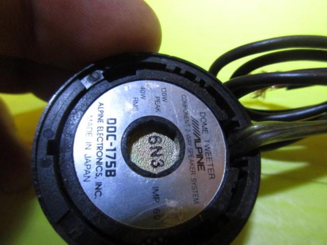 ALPINE(アルパイン)DDC-175B付属 ツィーター | 中古品 | アップガレージ 沼津店 | カー用品 スピーカー ツイーターを通販で購入する | 中古カー＆バイク用品の販売なら ...