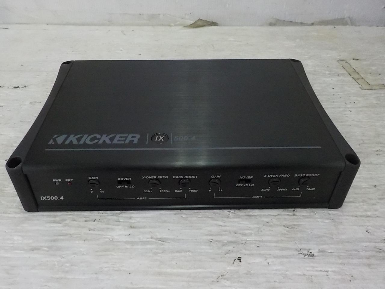 KICKER IX500.4 IXシリーズ4chパワーアンプ 【このサイズからは全く想像できないハイパフォーマンス&ハイクオリティ】 ’11年 ...