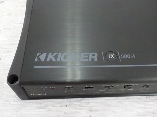 KICKER IX500.4 IXシリーズ4chパワーアンプ 【このサイズからは全く想像できないハイパフォーマンス&ハイクオリティ】 ’11年 ...