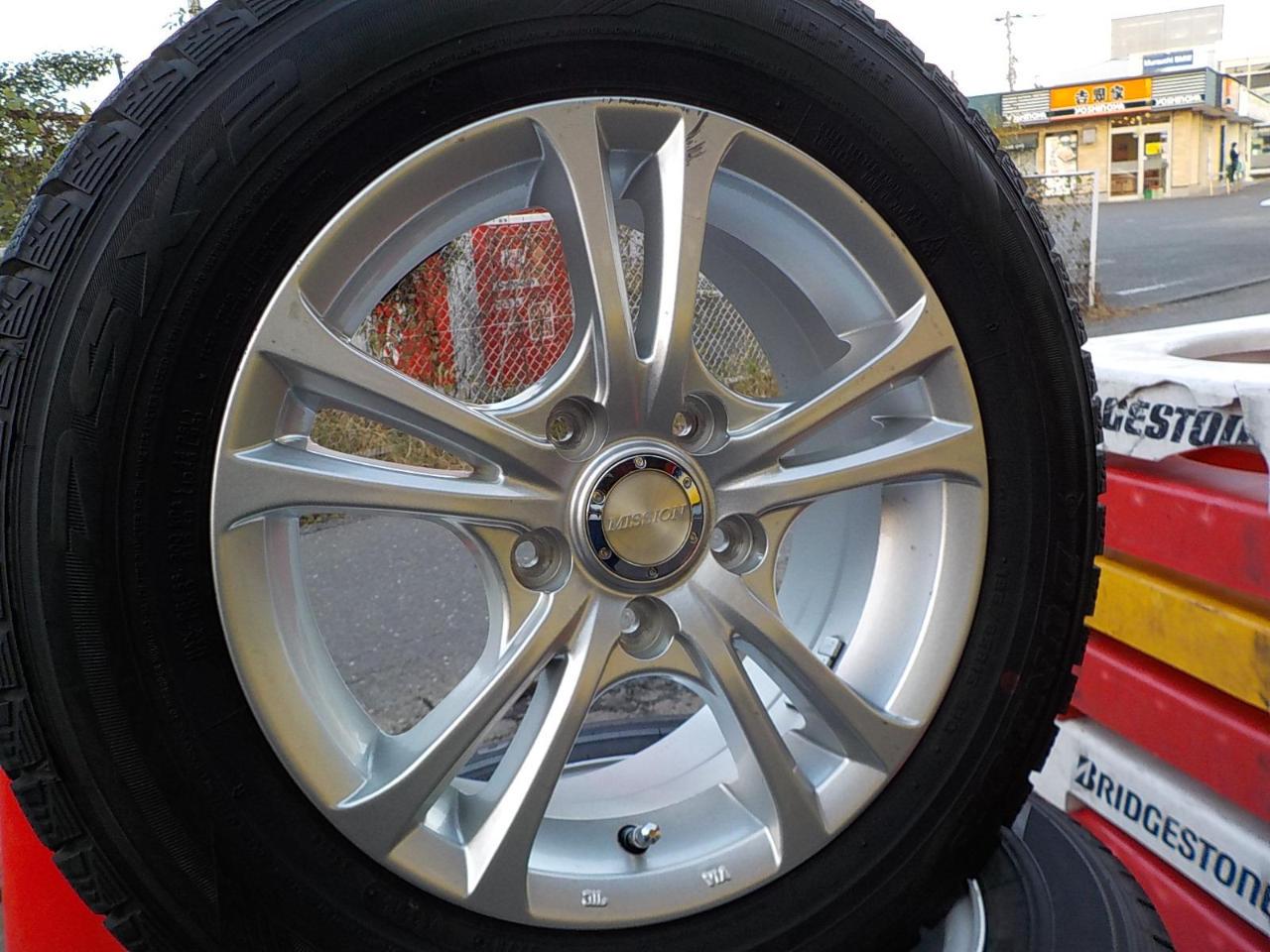 MISSION 5本ツインスポークホイール + DUNLOP DSX-2 | カー用品 スタッドレスタイヤホイールセット 15インチ ...